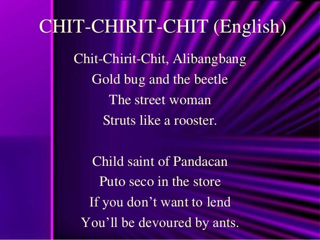 Outline of literary forms based on philippine historical