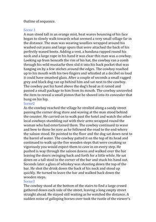 Outline of sequence | PDF