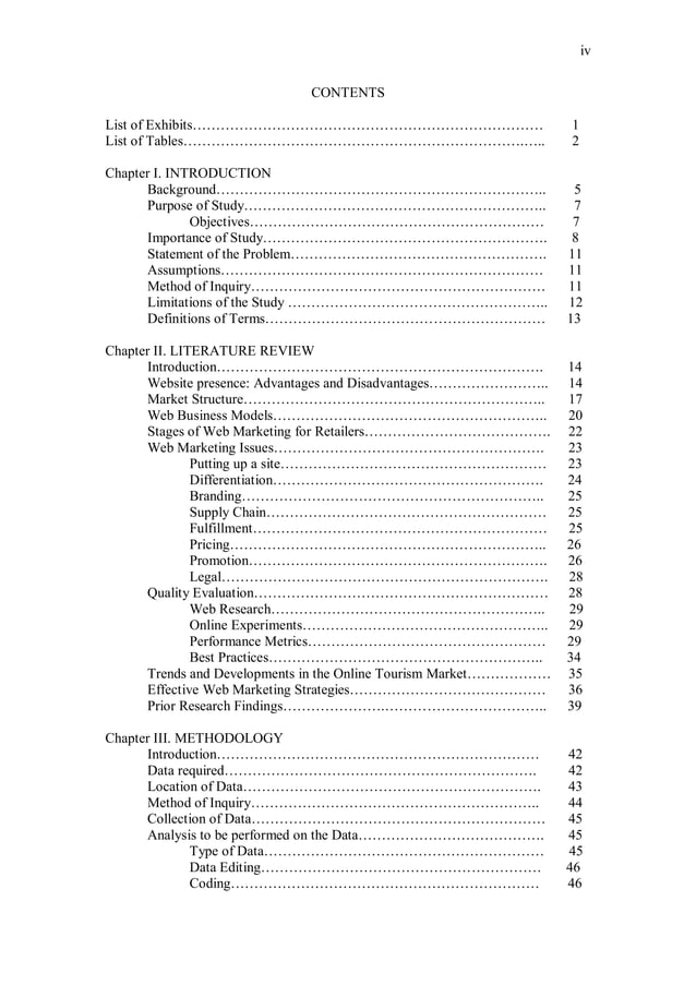 Outline Of Dissertation | PDF