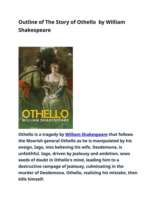 Outline of The Story of Othello by William Shakespeare.docx