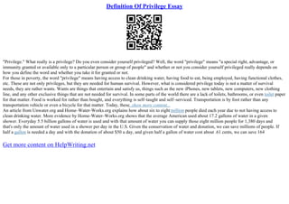 Outline On Homelessness | PDF