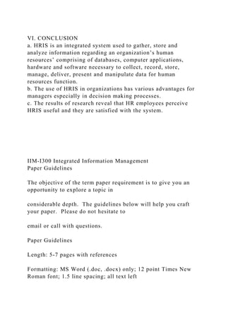 Outline on HRISTitle Human Resource Information SystemsThesis.docx