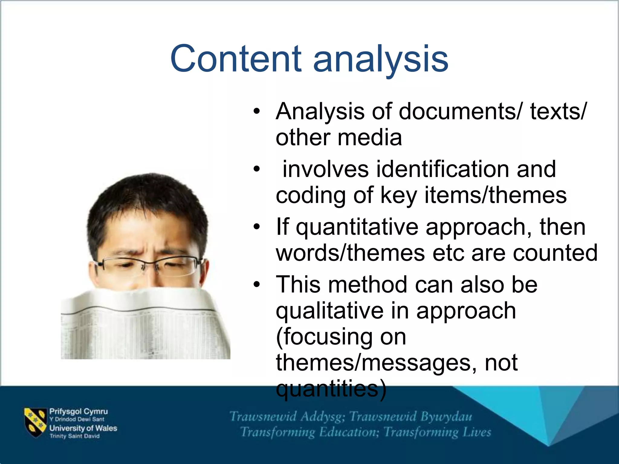 An outline of Quantitative Research Methods | PPTX