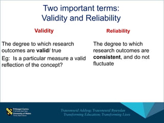 An outline of Quantitative Research Methods | PPTX