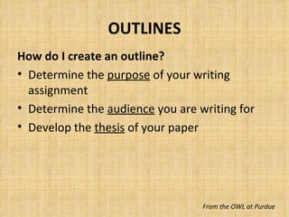 Outlines 2011 | PPT