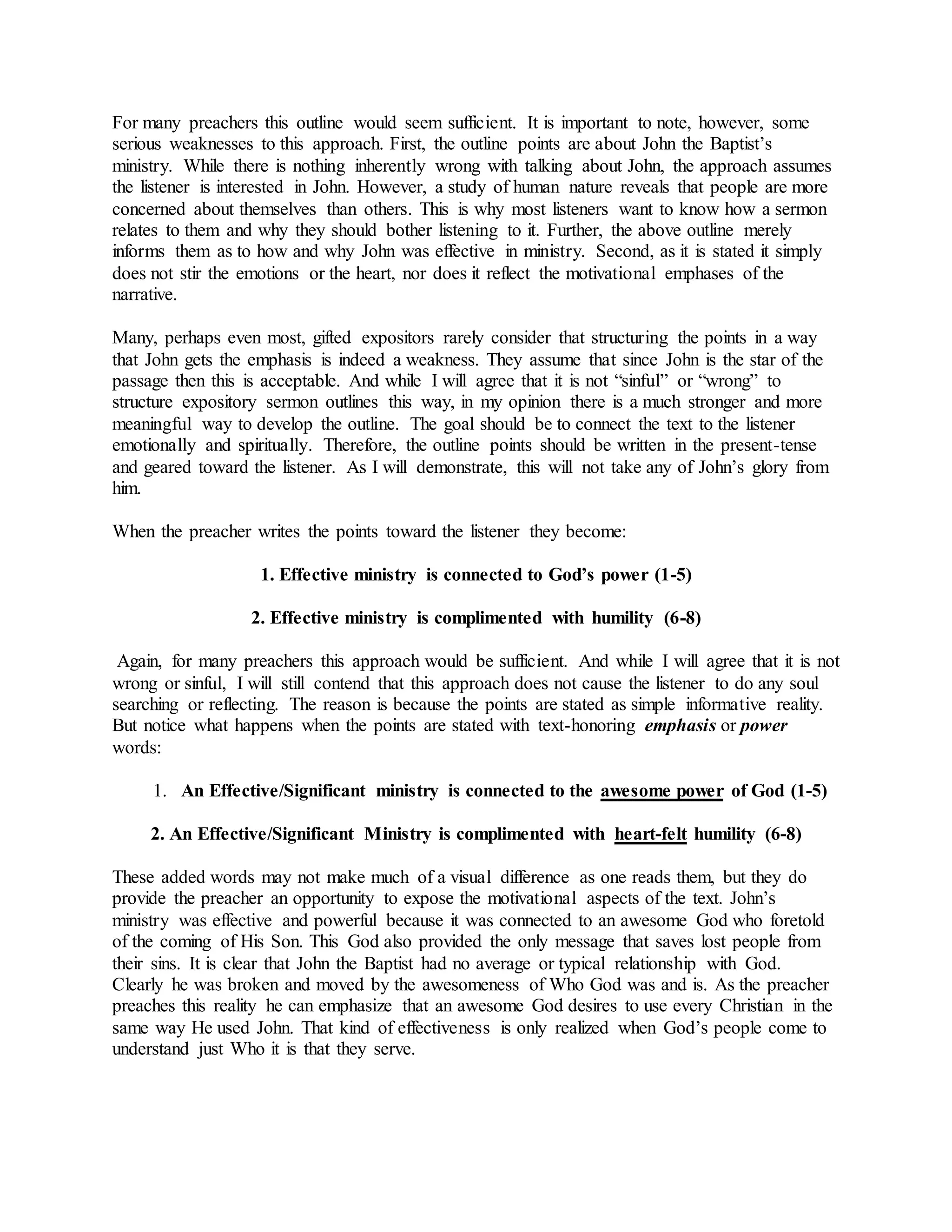 Expository Preaching Outlines | DOCX