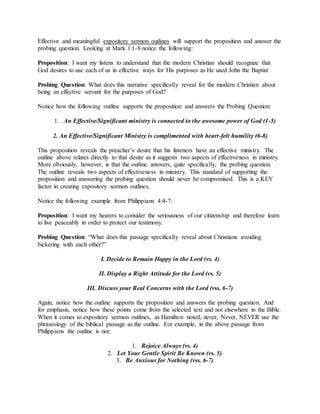 Expository Preaching Outlines | DOCX