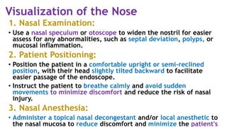 Outline the Transnasal visualization of the pharynx,larynx,.pptx