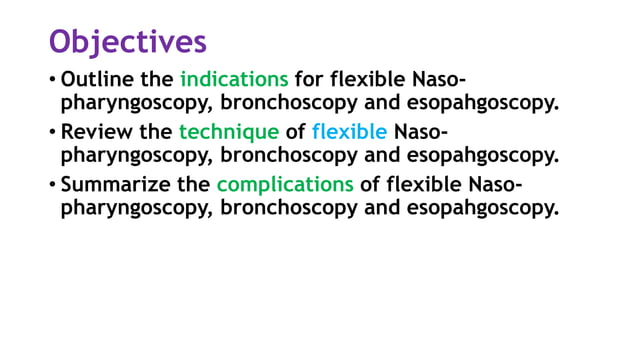 Outline the Transnasal visualization of the pharynx,larynx,.pptx | Ear ...