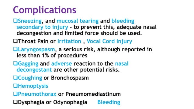 Outline the Transnasal visualization of the pharynx,larynx,.pptx | Ear ...