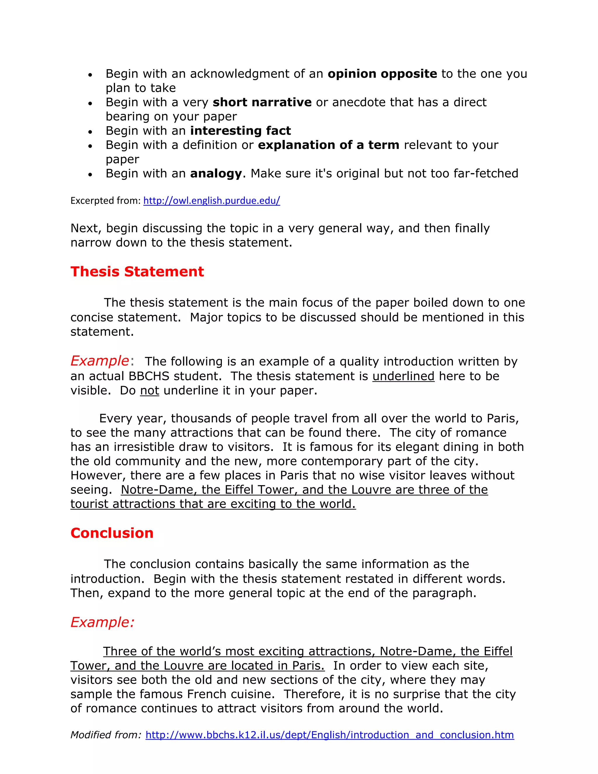 Outline To Rough Draft | DOCX