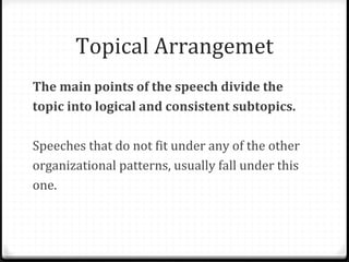 Outlining & Organizing Your Speech | PPT