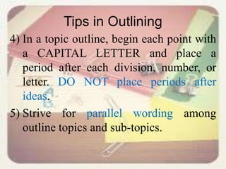 Outlining 2 | PPTX