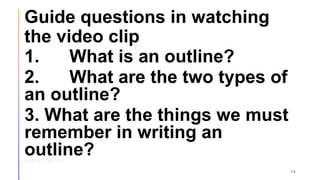 OUTLINING A READING TEXT.pptx