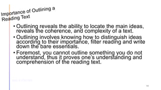 OUTLINING A READING TEXT.pptx