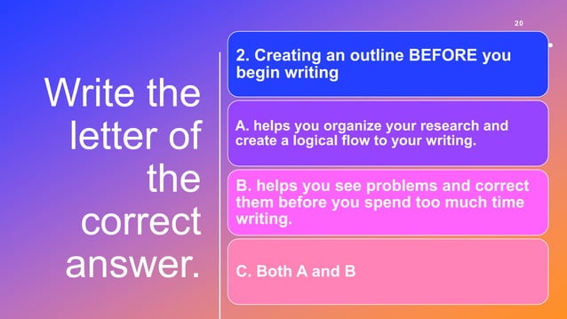 OUTLINING A READING TEXT.pptx | Internet for Beginners | Internet