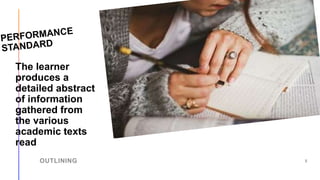 OUTLINING A READING TEXT.pptx