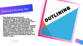 OUTLINING A READING TEXT.pptx