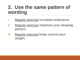 Organizing and Outlining Your Speech | PPT