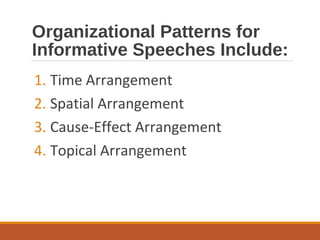 Organizing and Outlining Your Speech | PPT