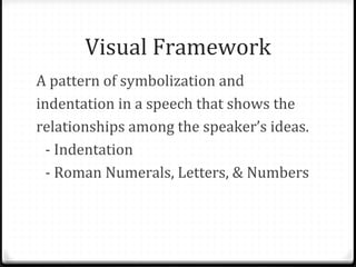Outlining & organizing speech | PPT