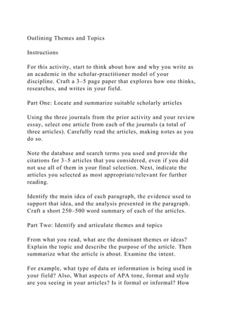 Outlining Themes and TopicsInstructionsFor this activity, st.docx