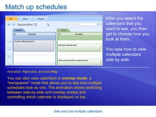 Outlook 2007-See And Use Multiple Calendars | PPT