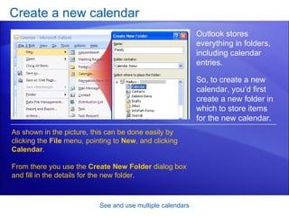 Outlook 2007-See And Use Multiple Calendars | PPT