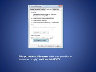 Outlook2007 Setup | PPT