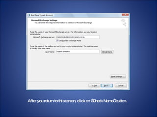 Outlook2007 Setup | PPT