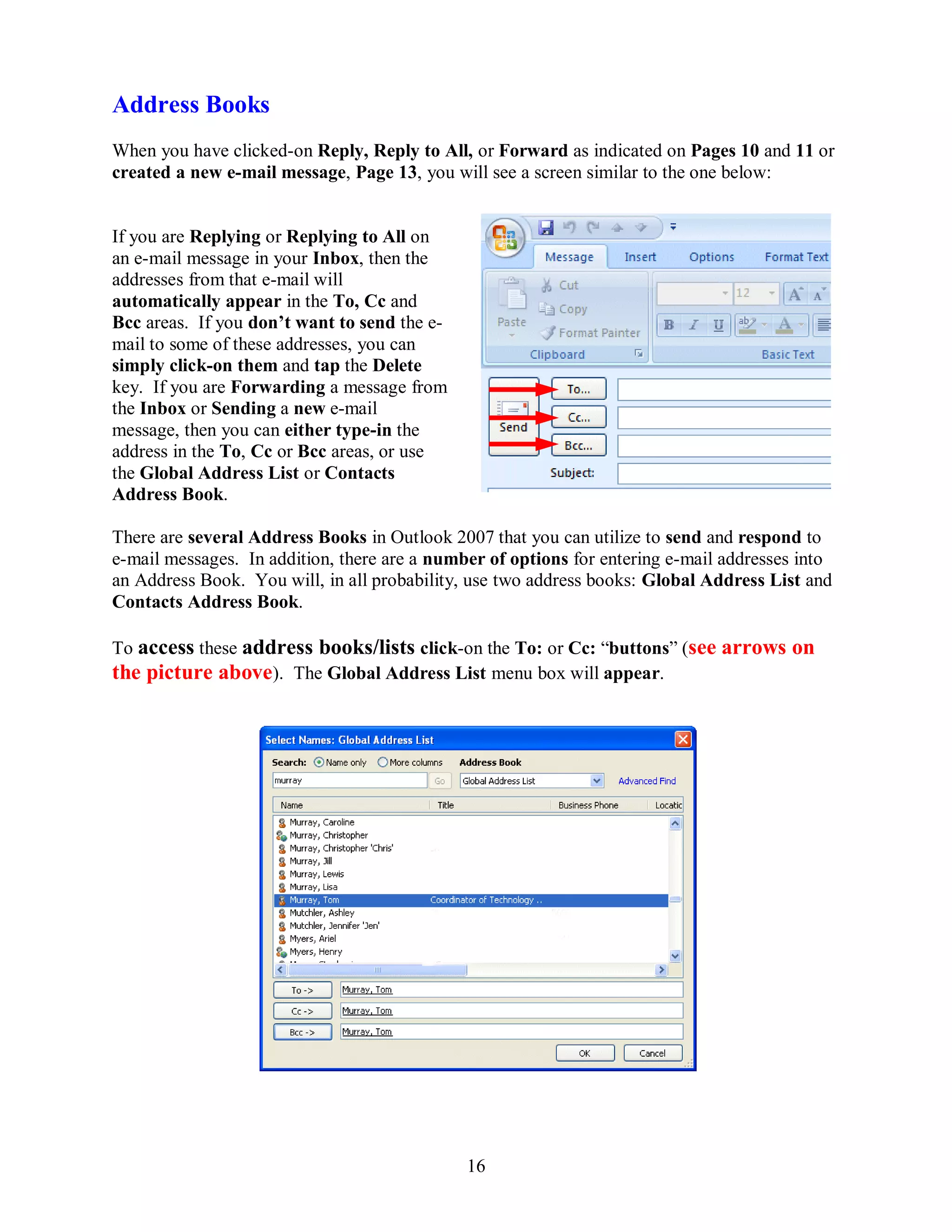 Outlook 2007 tutorial | PDF