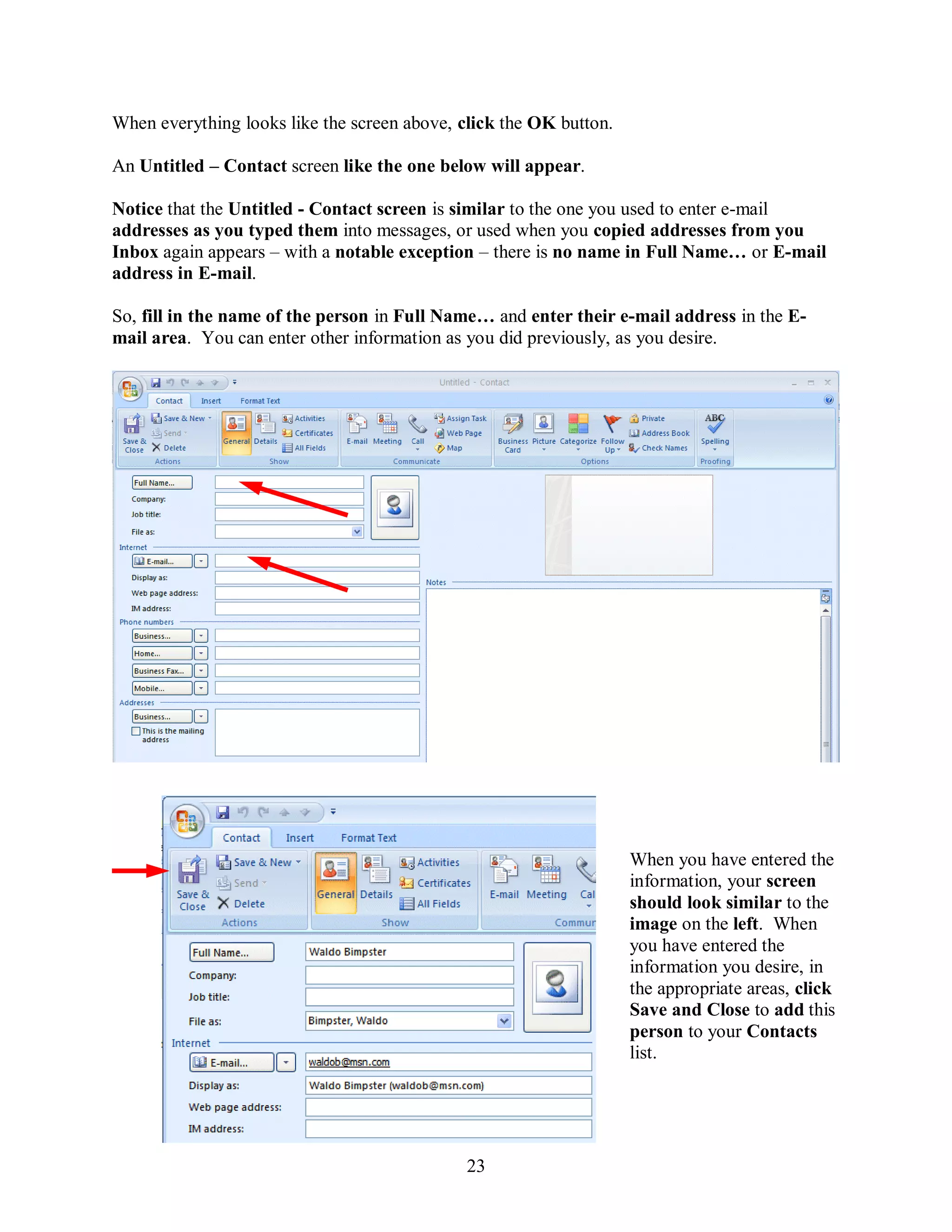 Outlook 2007 tutorial | PDF