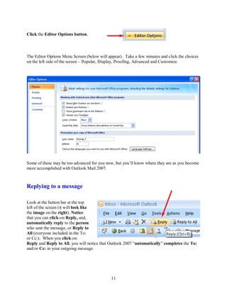 Outlook 2007 tutorial | PDF