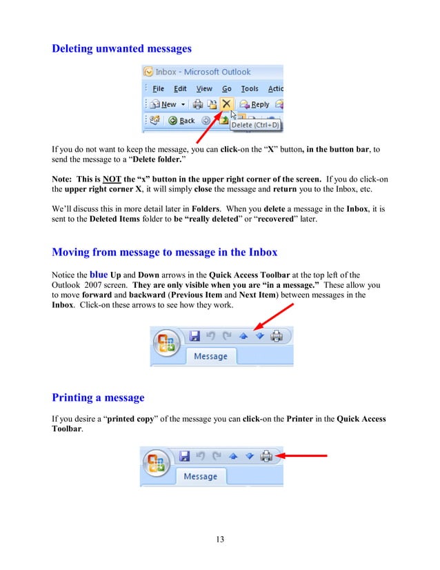 Outlook 2007 tutorial | PDF | Email | Internet