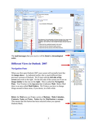 Outlook 2007 tutorial | PDF