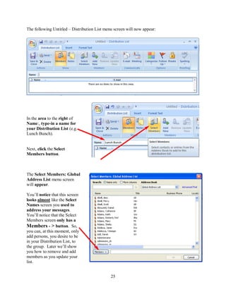 Outlook 2007 tutorial | PDF | Email | Internet