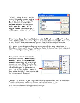 Outlook 2007 tutorial | PDF