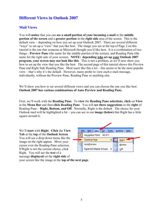 Outlook 2007 tutorial | PDF
