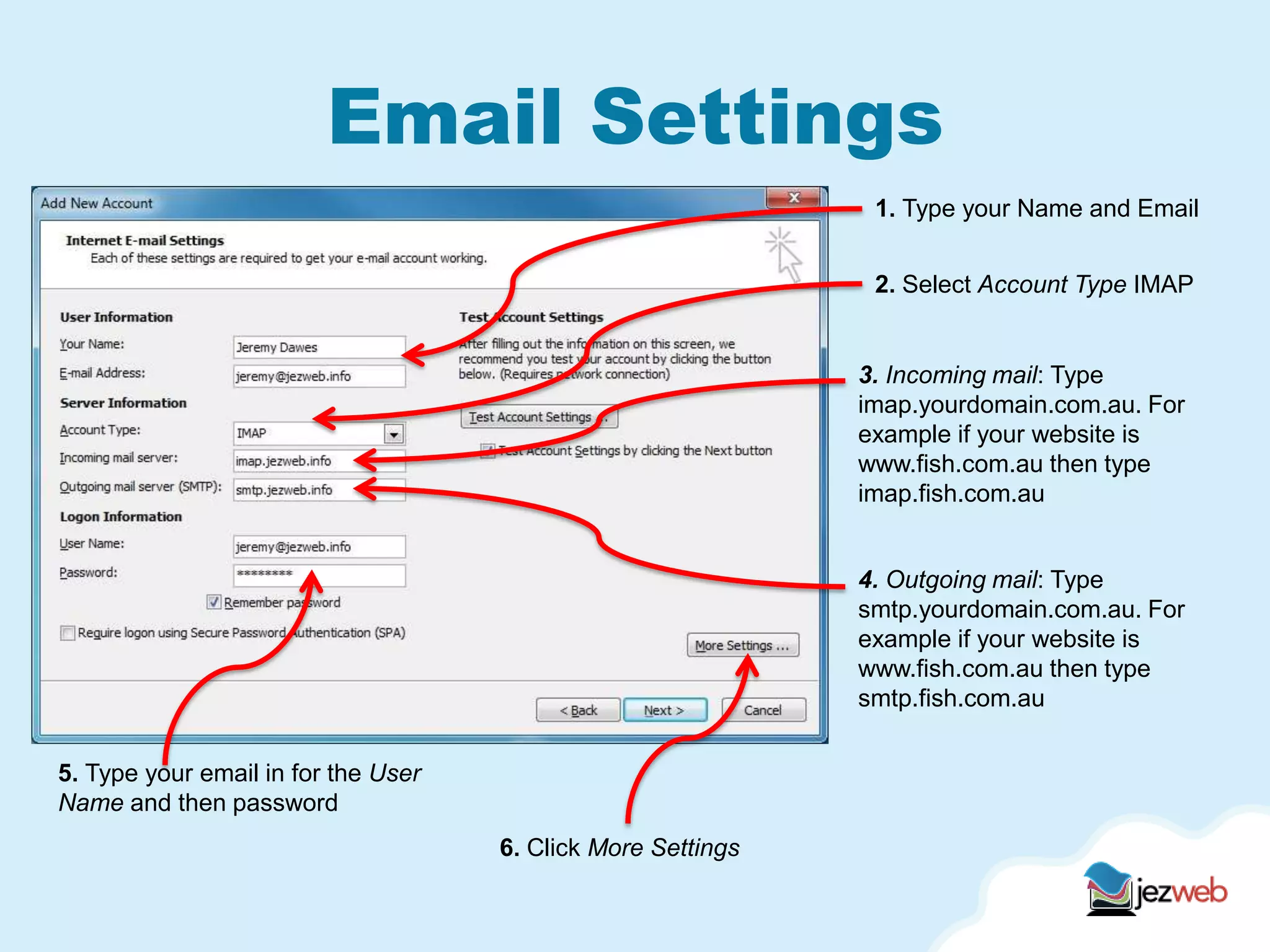 Outlook 2010 imap settings | PPT