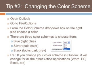 Outlook 2010 tips | PPT