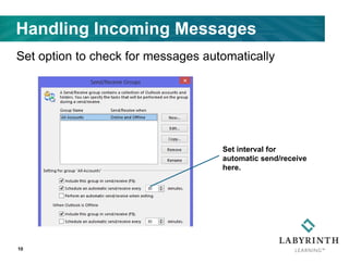 Outlook 2013 lesson 2 Overview presentation | PPT