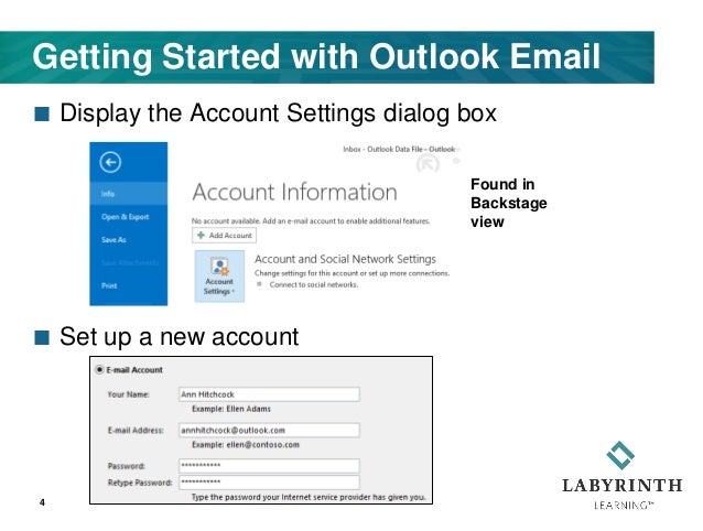 Outlook 2013 lesson 2 Overview presentation Outlook 2013 lesson 2 Overview presentation