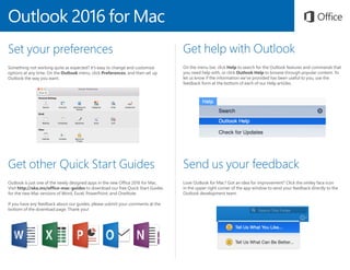 Outlook 2016 for mac quick start guide | PPT