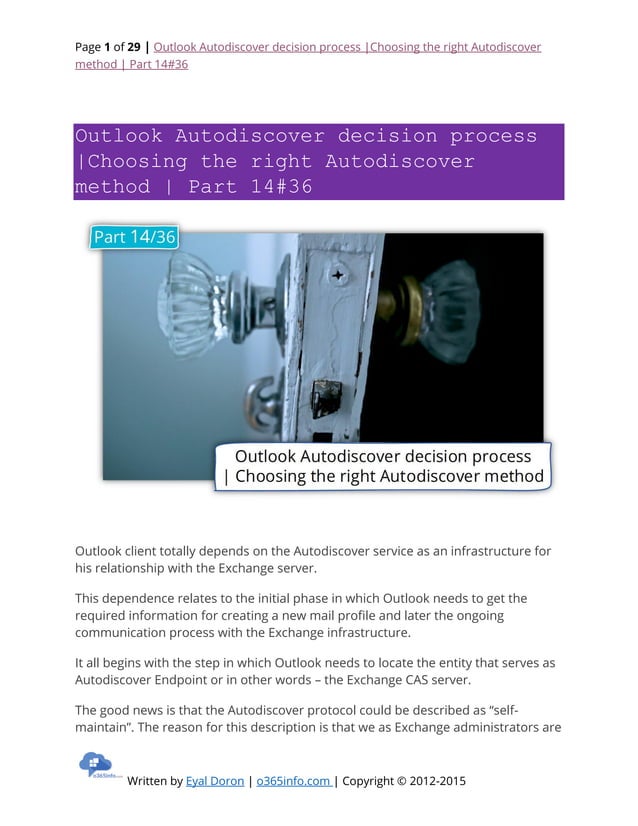 Outlook autodiscover decision process choosing the right autodiscover ...