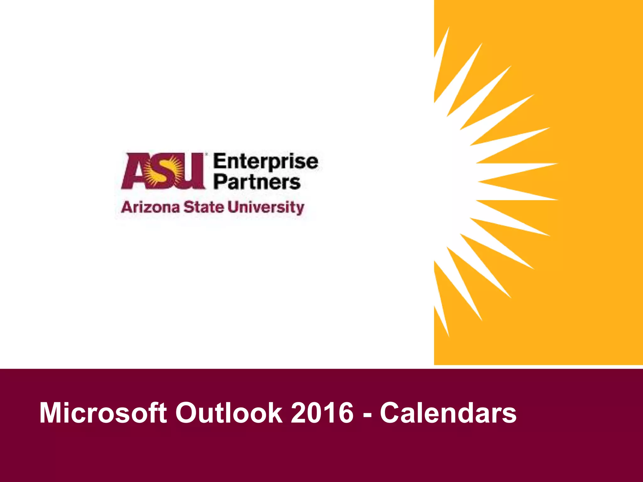 MS Outlook Calendars | PPTX