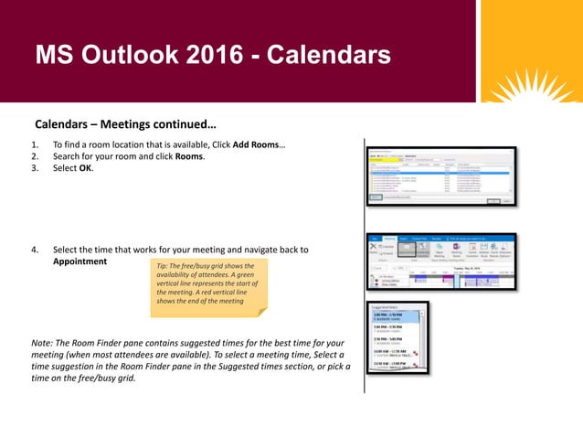 MS Outlook Calendars | PPTX