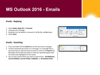 MS Outlook emails | PPTX