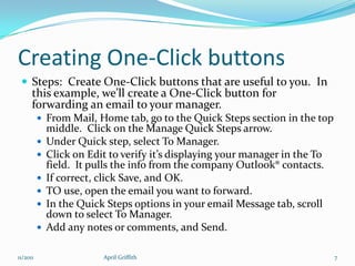 Outlook® Mail Tips Hints For Admins | PPT