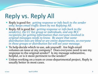 Outlook® Mail Tips Hints For Admins | PPT