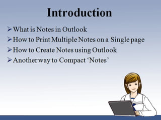 Method to Print Multiple Notes on a single page | PPT